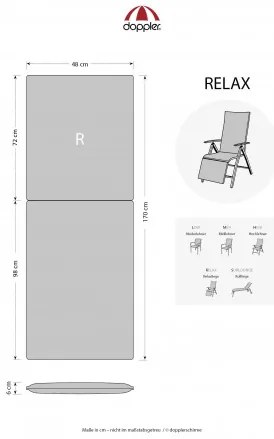 Doppler LIVING 6910 relax - polstr na relaxační křeslo