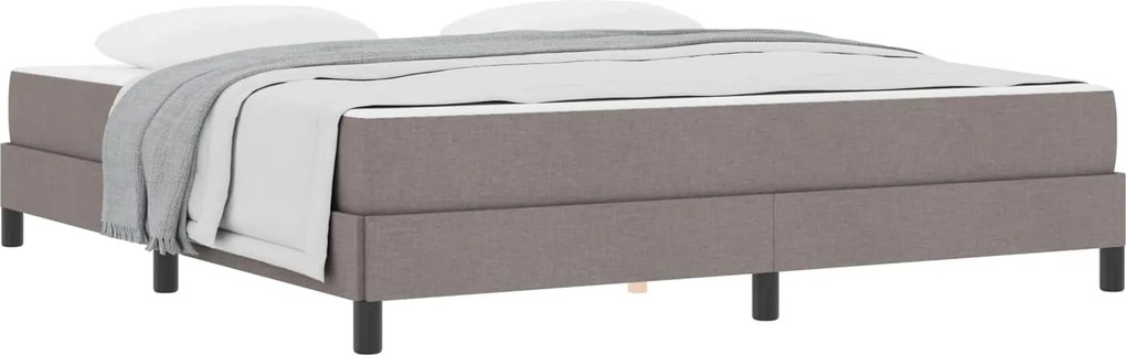 Postel s boxspringem Taupe 180 x 200 cm textil 3398511