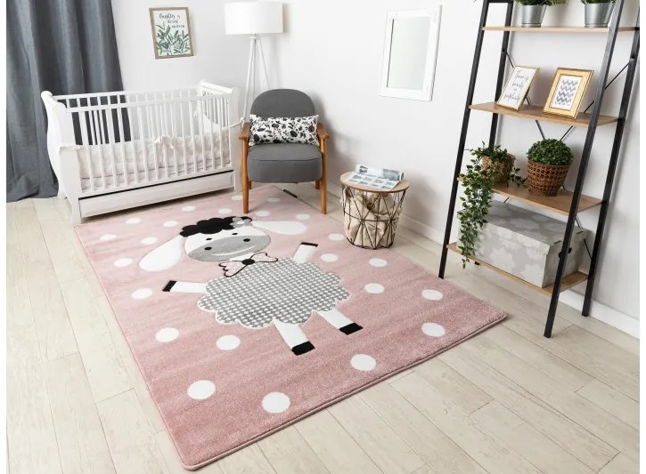 Dywany Łuszczów Dětský kusový koberec Petit Dolly sheep pink - 180x270 cm
