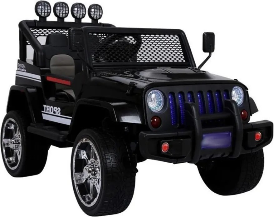 LEAN CARS Elektrické autíčko Jeep S2388 černé 4x45W