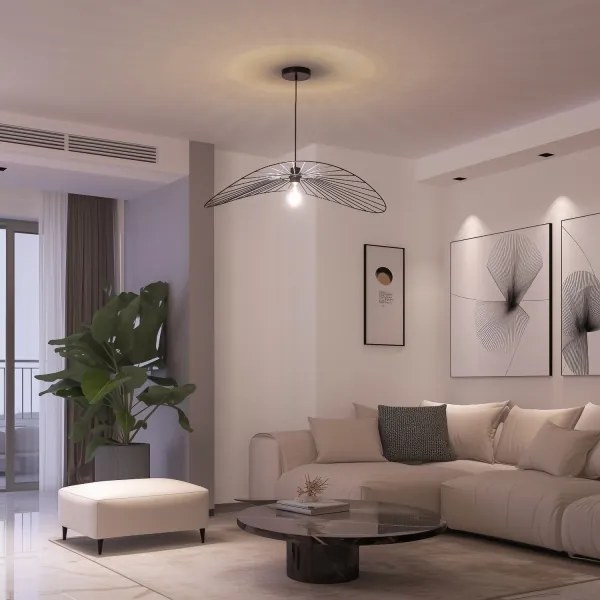 Brilagi - LED Lustr na lanku CERIA WIRE 1xE27/40W/230V 60x80 cm černá