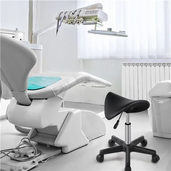 Barová židle Yaheetech – černá, umělá kůže (257030363990)