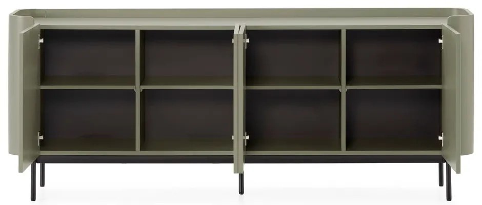 Zelená komoda 200x80x40 cm Willa – MOME