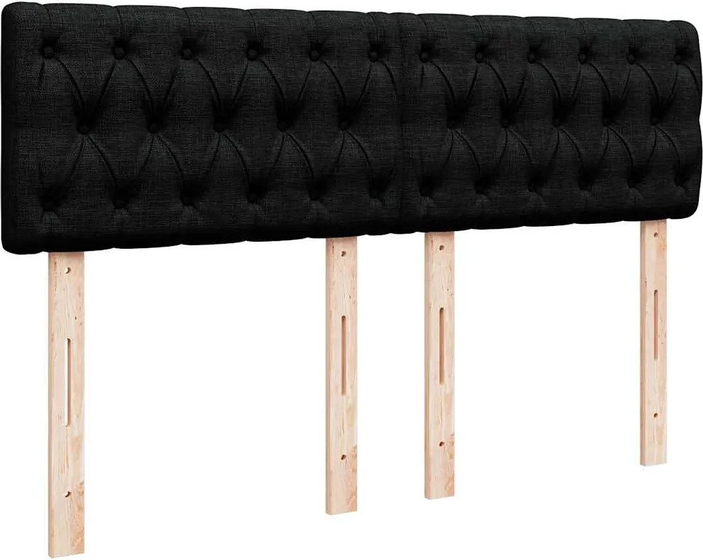 Box spring postel s matrací černá 140 x 190 cm textil 3287072