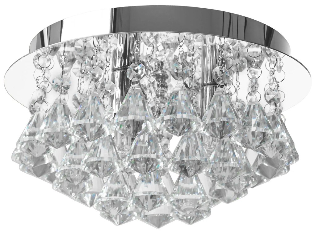 Toolight - Křišťálové závěsné svítidlo G9 3x40W APP1039-C, chromová, OSW-06822