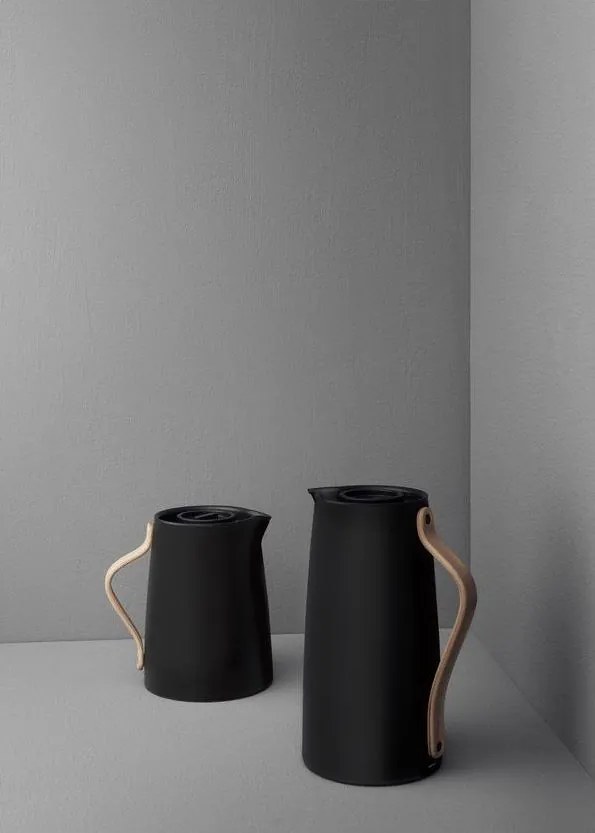 Černá termokonvice z nerezové oceli 1,2 l Emma – Stelton