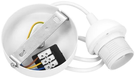 Lustr na lanku SARTA 1xE27/60W/230V pr. 45 cm měděná/juta