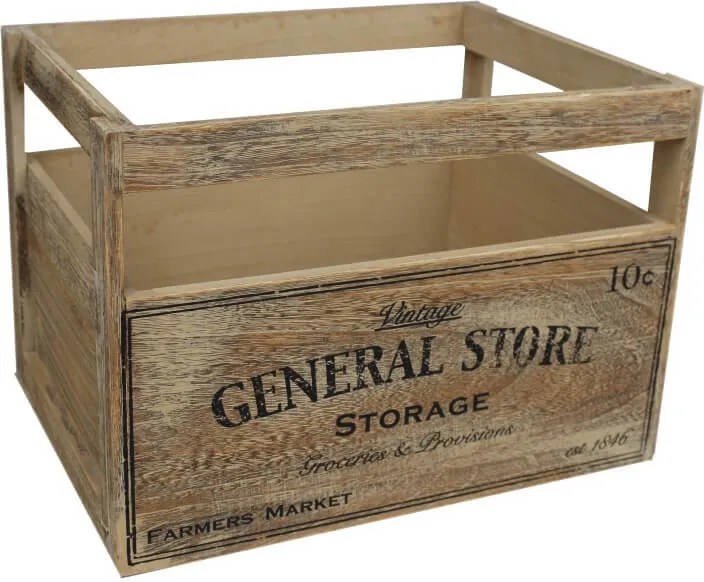 Willow Direct Dřevěná bedýnka General Store střední 36x27x25 cm