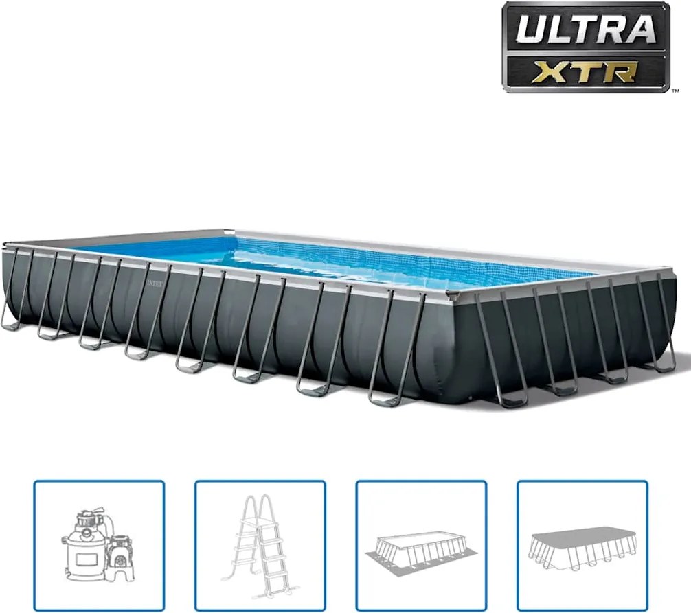 INTEX Bazén Ultra XTR Frame a příslušenství obdélníkový 975x488x132 cm