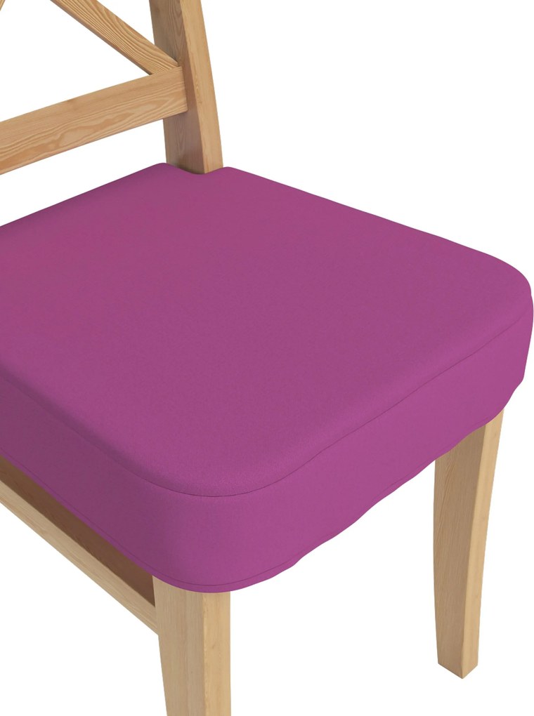 Sedák na židli IKEA Ingolf barva růžová látka pletený vzor