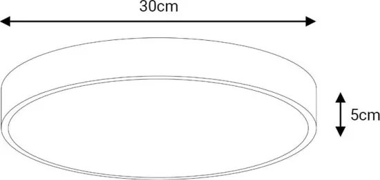 LED Stropní svítidlo FELIZ LED/30W/230V 4000K pr. 30 cm černá