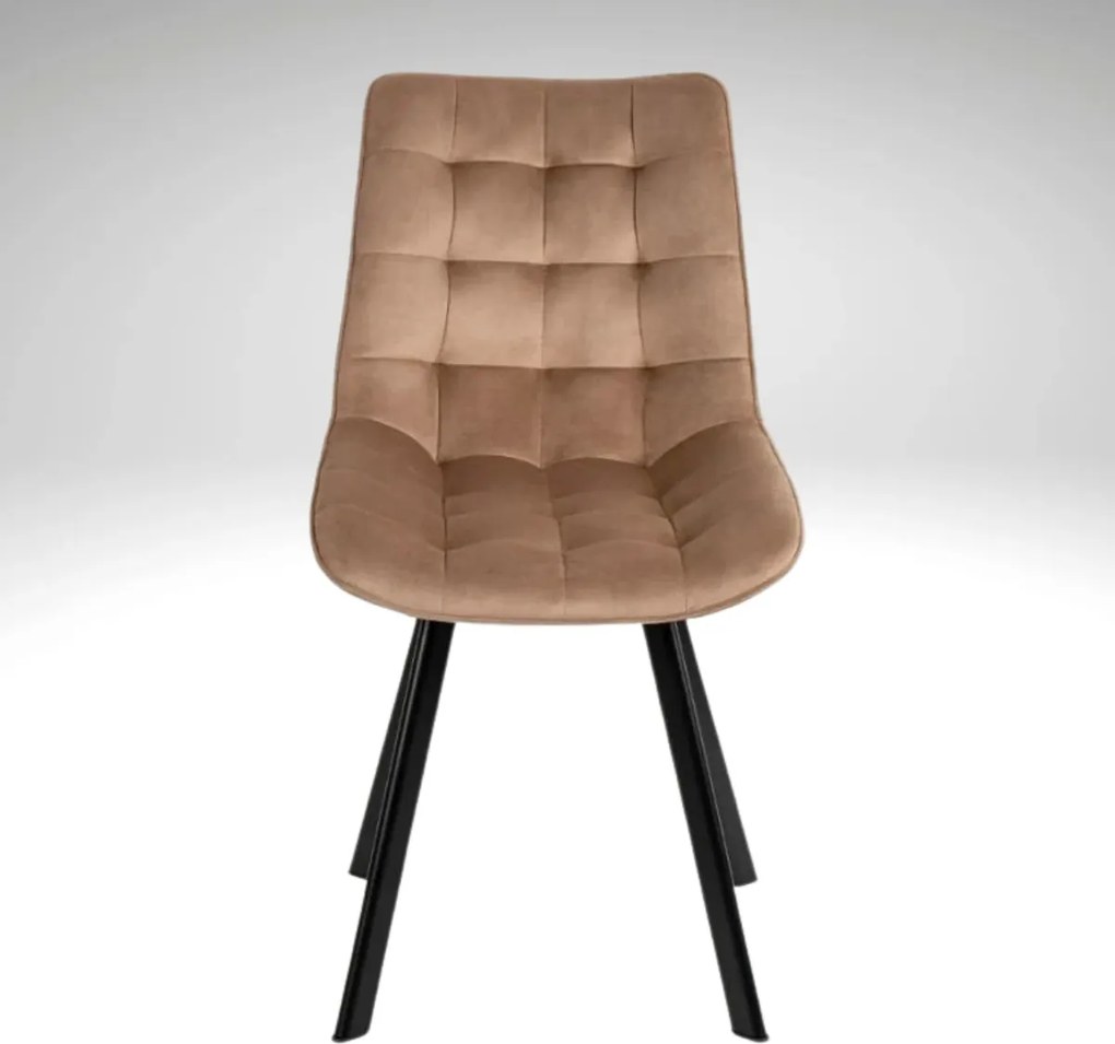 Vikio Jídelní set pro 8 osob 180x90 cm soft dub noha X béžová židle VJS238-8BE-S