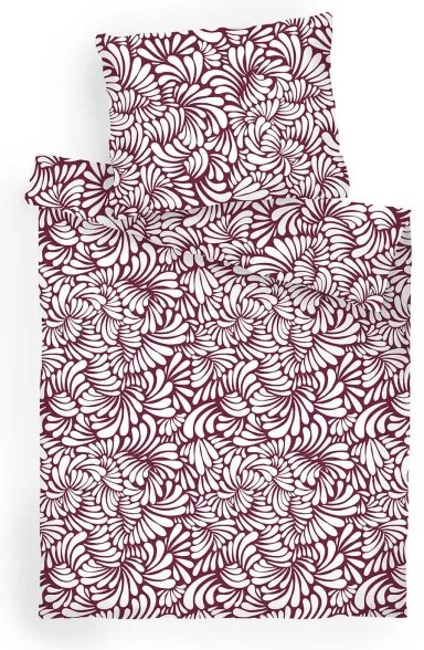 Dadka Povlak na polštář bavlna Iluze bordó  70x90 cm