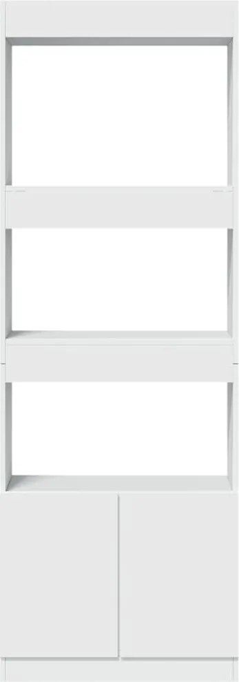 Skříň highboard bílá 63 x 33 x 180 cm kompozitní dřevo 3309600