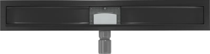 Mexen Flat nerezový sprchový žlab 70 cm - tělo žlabu bez krytu, černá, 1715070