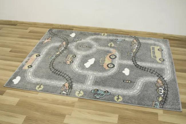 Dětský koberec Lima C511A šedý