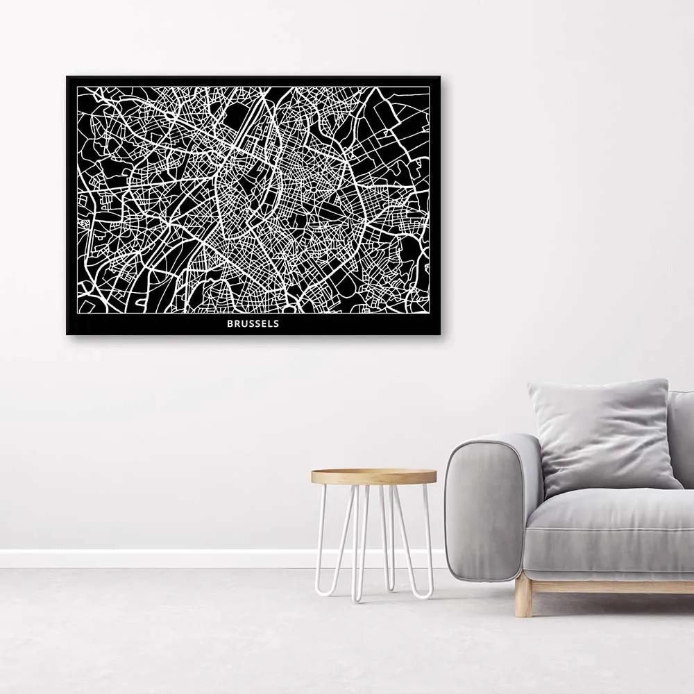 Gario Obraz na plátně Plán města Bruselu Rozměry: 60 x 40 cm