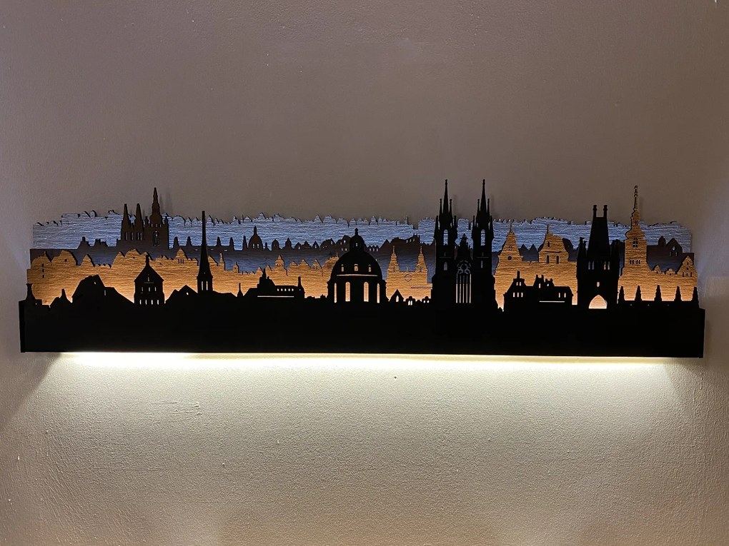 Li-Go "Praha" světelný obraz 230V 125x35cm