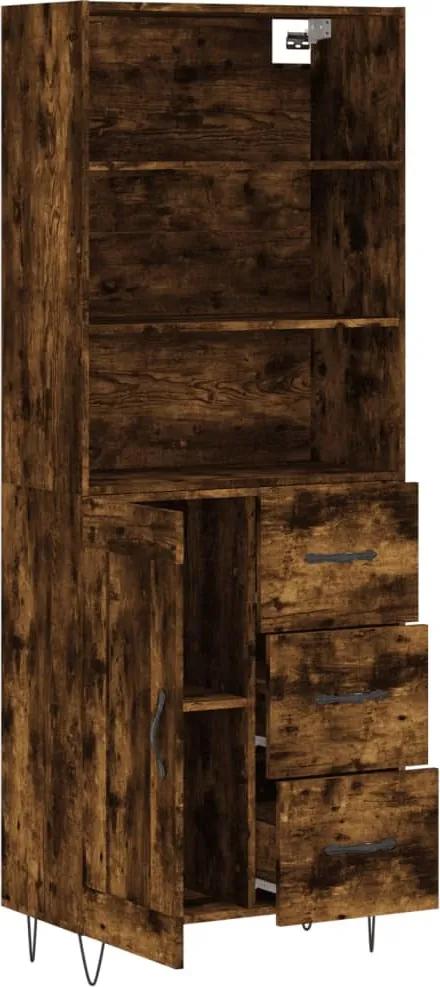 vidaXL Skříň highboard 69,5 x 34 x 180 cm kompozitní dřevo [3190018] Barva: Betonová šedá