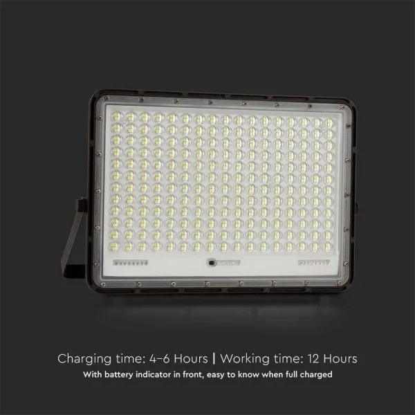 LED Venkovní solární reflektor LED/30W/3,2V 6400K černá + DO