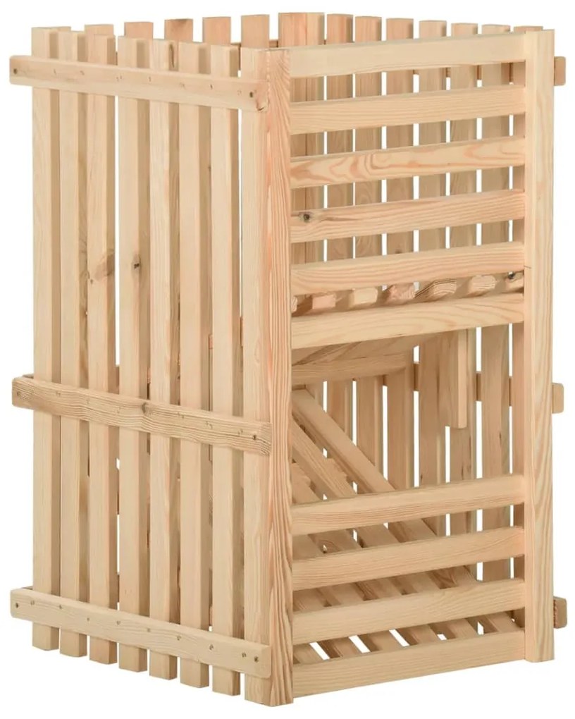 Bedna na brambory 50 x 50 x 80 cm masivní borové dřevo 327329