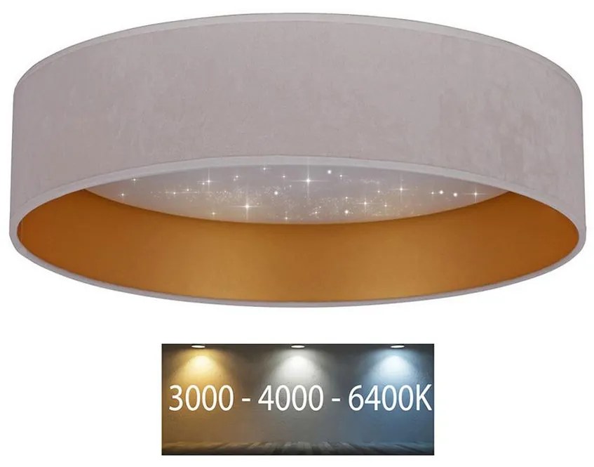Brilagi | Brilagi - LED Stropní svítidlo VELVET STAR LED/24W/230V pr. 40 cm  krémová/zlatá | BG0305