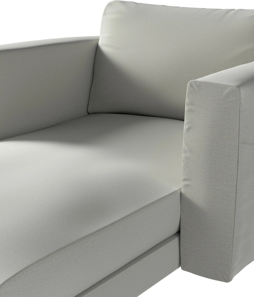 Potah na IKEA Norsborg šezlong s loketními opěrkami barva zelená látka sametová