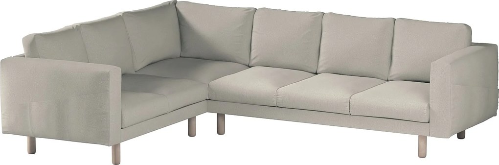 Potah na pohovku IKEA Norsborg rohová 5-místná barva béžová látka pletený vzor