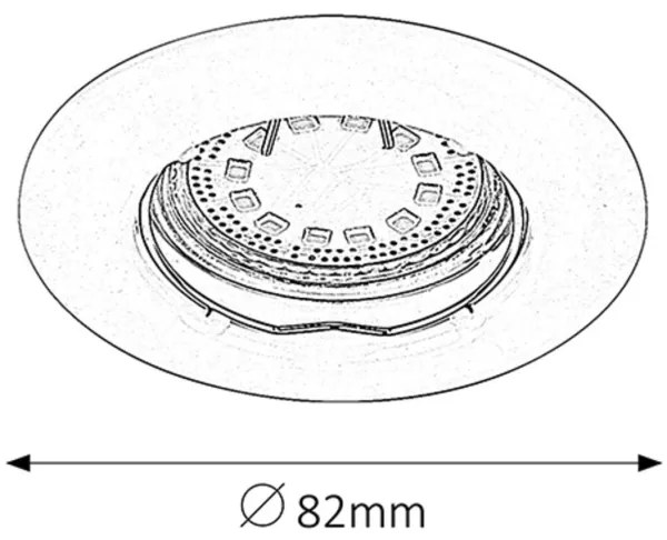 Rabalux 1046 - SADA 3xLED Podhledové svítidlo LITE 3xGU10-LED/3W/230V