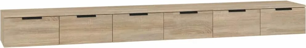 Nástěnné skříňky 2 ks dub sonoma 102x30x20 cm kompozitní dřevo 3115902