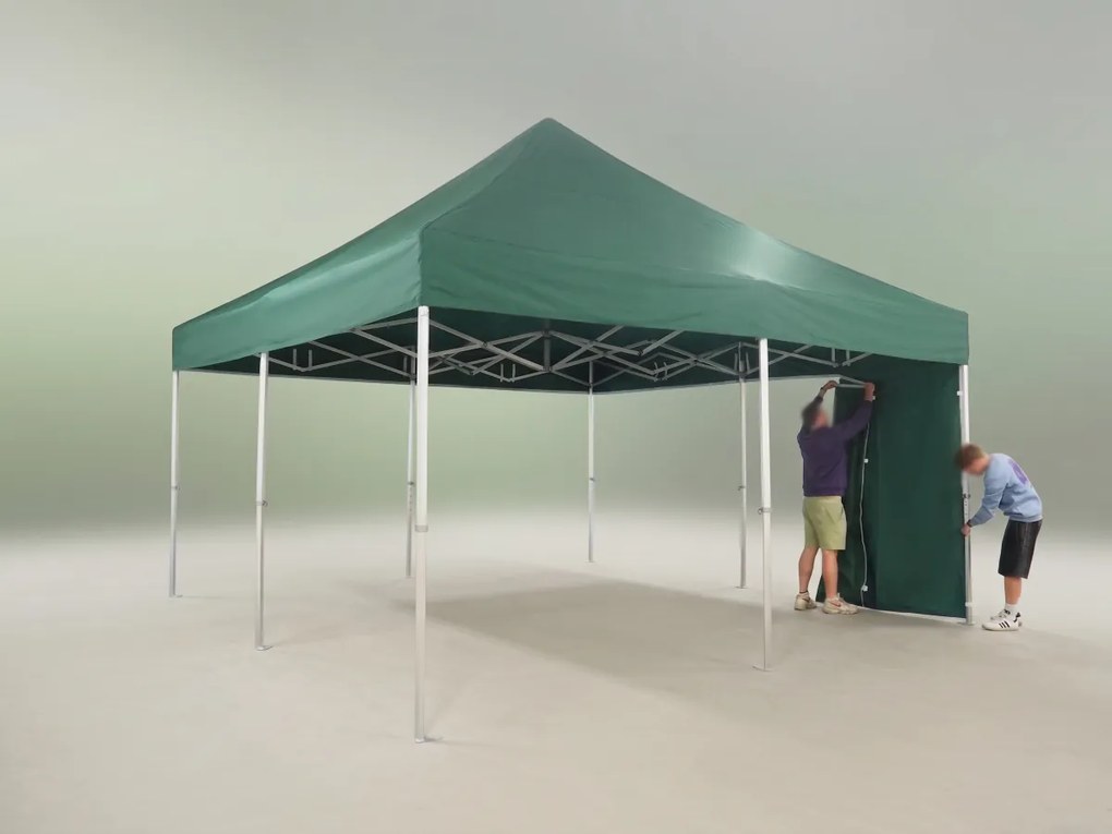 Rozkládací stan 5×5 m – hliníkový hexagon profi, Modrá