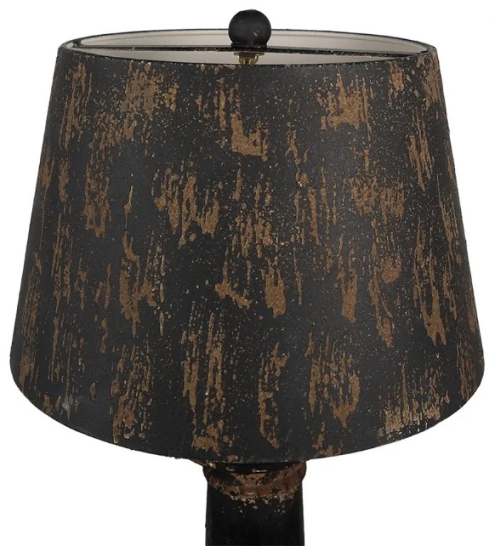 Černo-zlatá stolní lampa Garritt – 35x64 cm