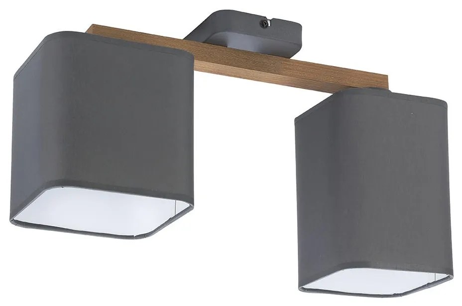 TK Lighting Přisazený lustr TORA 2xE27/15W/230V šedá TK4165