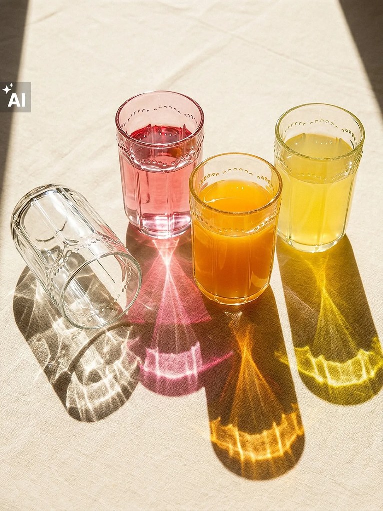 Sinsay - Sada sklenic se zdobením 4 pack - clear