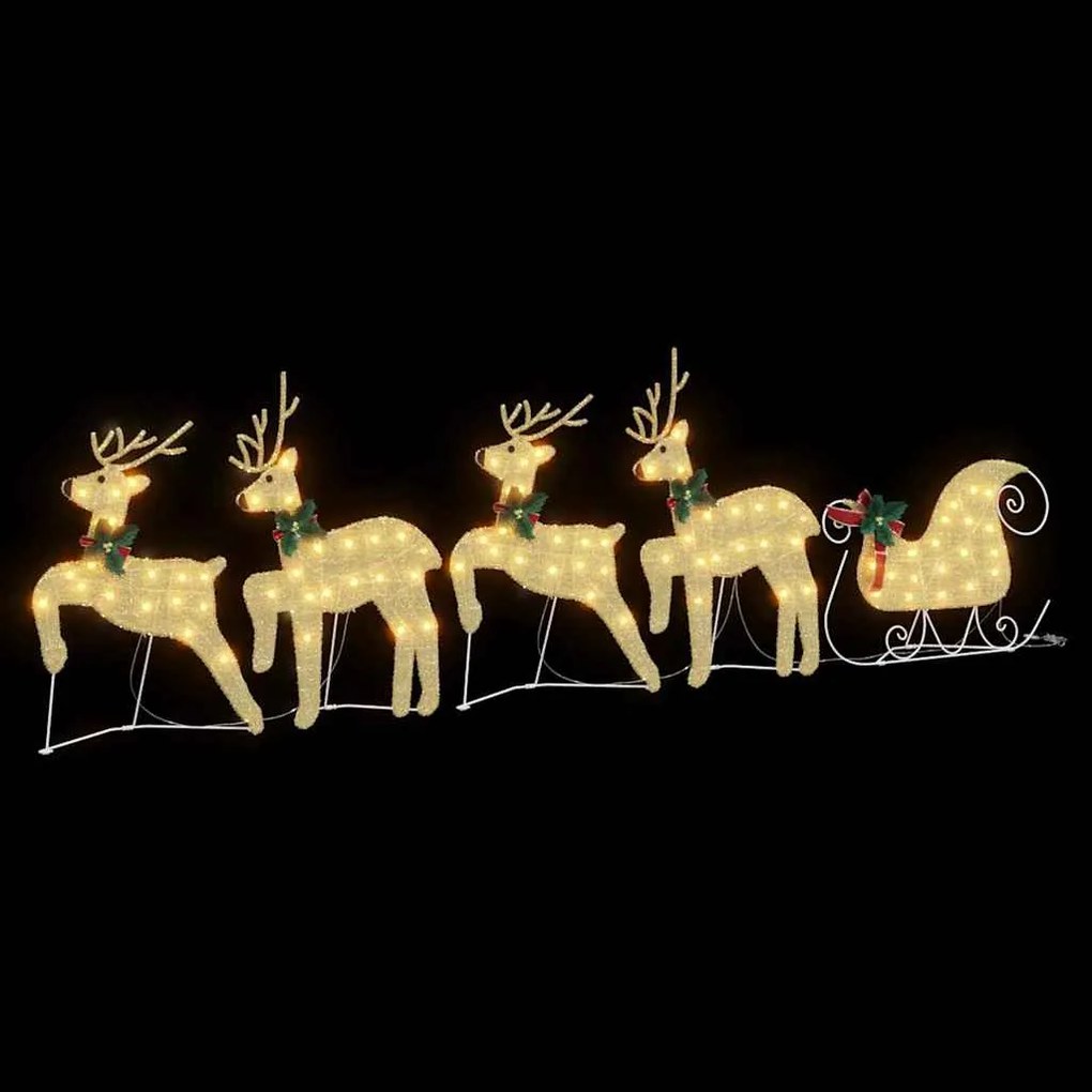 LED Sobové 5 ks Zlatá 43 x 18 x 66 cm textil 3385887