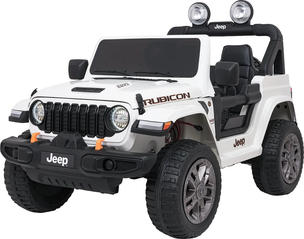 Ramiz Jeep Wrangler Rubicon LIFT elektrické autíčko pro děti bílé