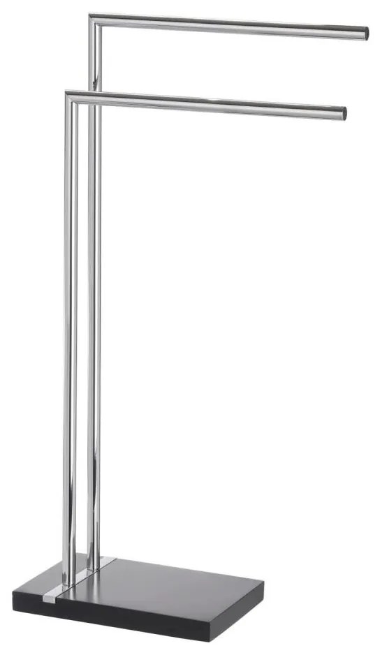 WENKO 20461100 - Stojan na ručníky NOBLE 45,5x82 cm chrom/černá 20461100