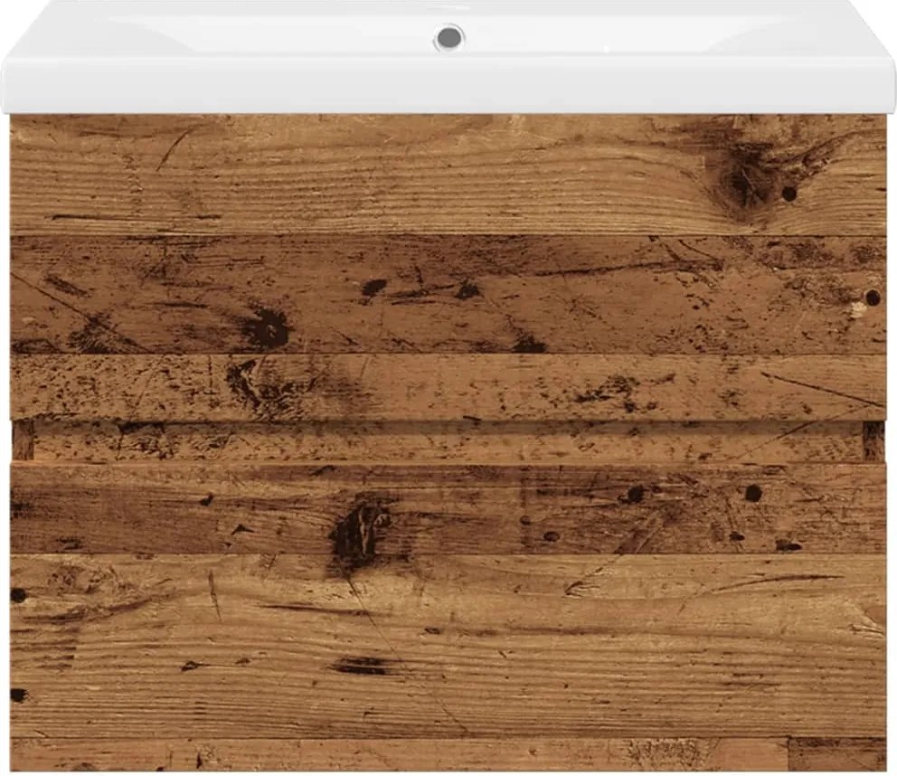 Skříňka se zápustným umyvadlem old wood 3328921