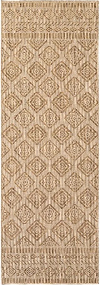 Béžový vnitřní a venkovní běhoun 80x250 cm Mira 1452 – Ayyildiz Carpets