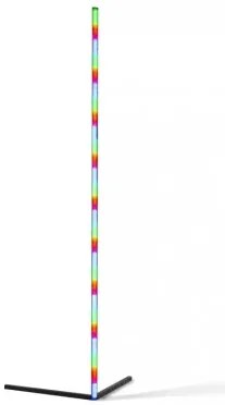 LED stojací lampa Johnny Digital Led Rgb černé s dálkovým ovladačem