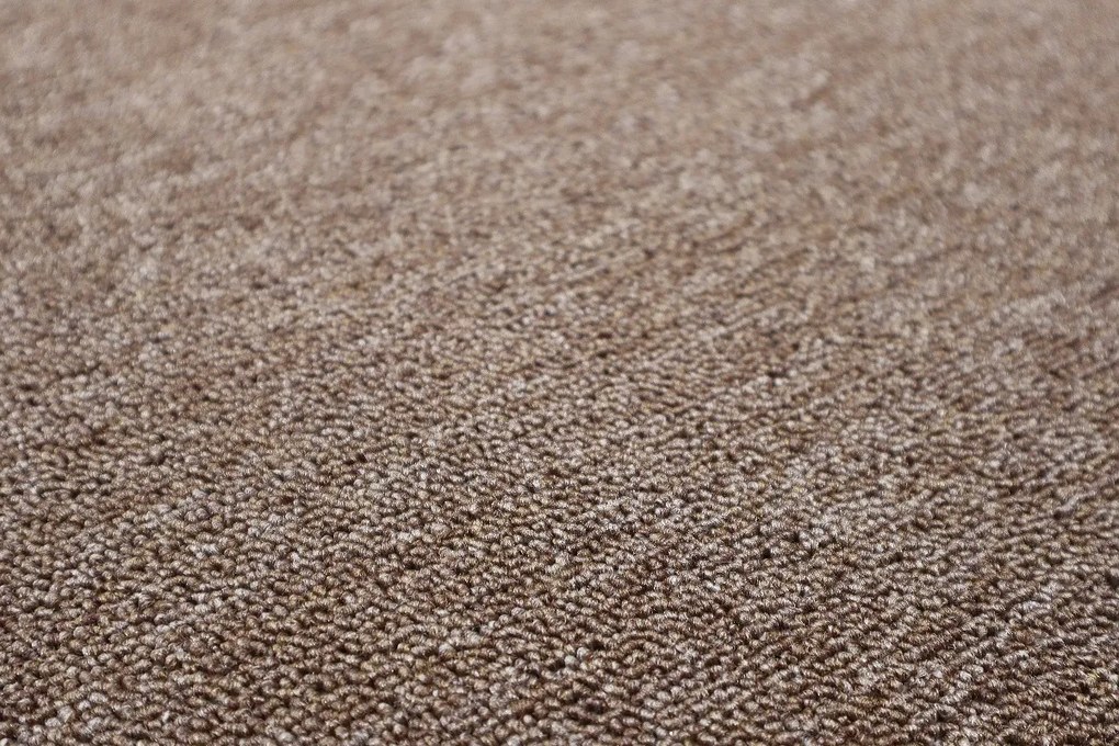 Vopi, Kusový koberec Astra hnědá kruh, 120x120 (průměr) kruh, hnědá, chodba / předsíň