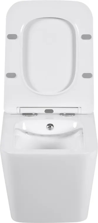 Erga Mery, závěsná WC mísa s funkcí bidetu, Rimless + toaletní sedátko, bílá lesklá, ERG-V03-MERY-RIM-BID-WH