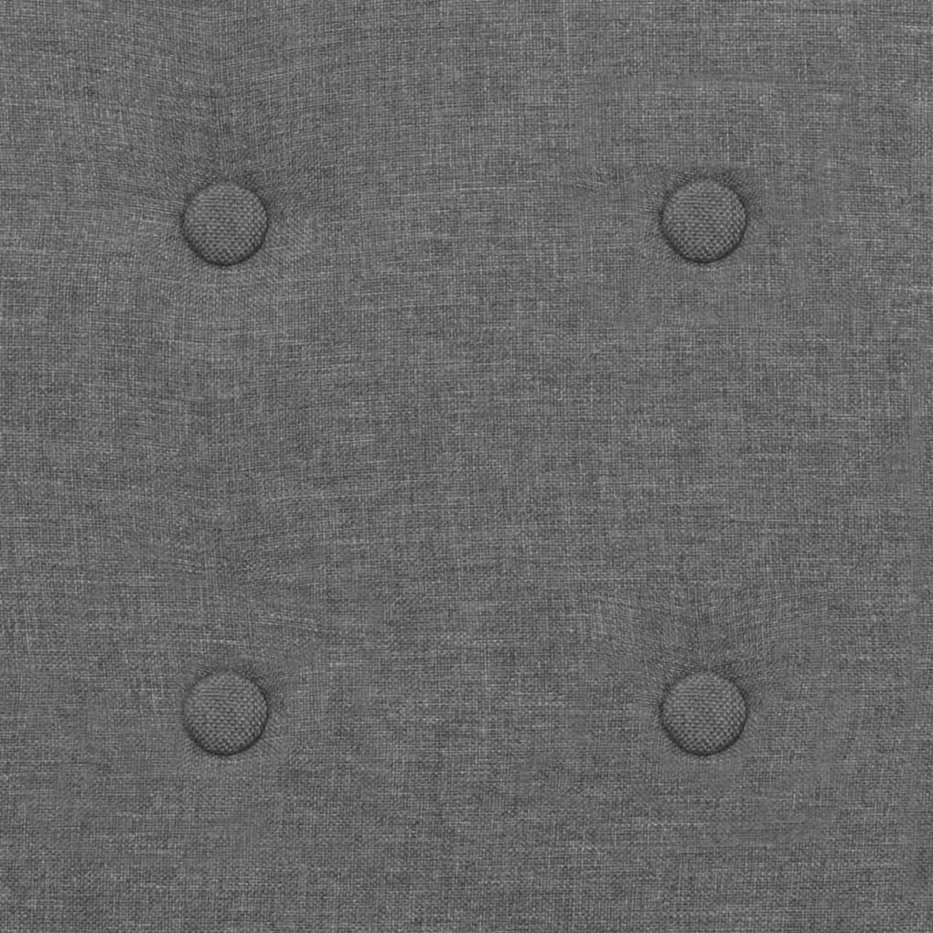 vidaXL Křeslo ocel a textil [245524] Barva: světle šedá