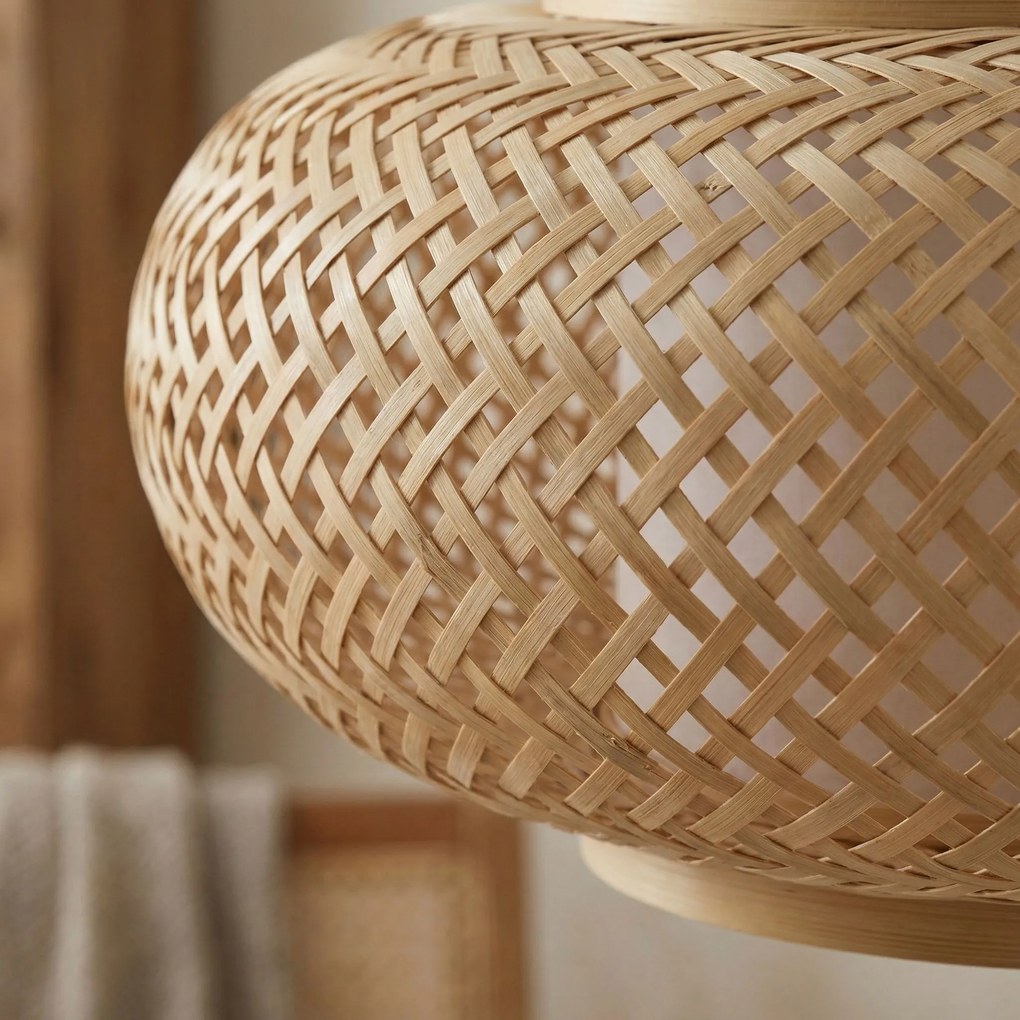 Toolight BOHO, závěsné stropní svítidlo 60cm, 3xE27, APP1910-3CP, přírodní hnědá-černá, OSW-66058