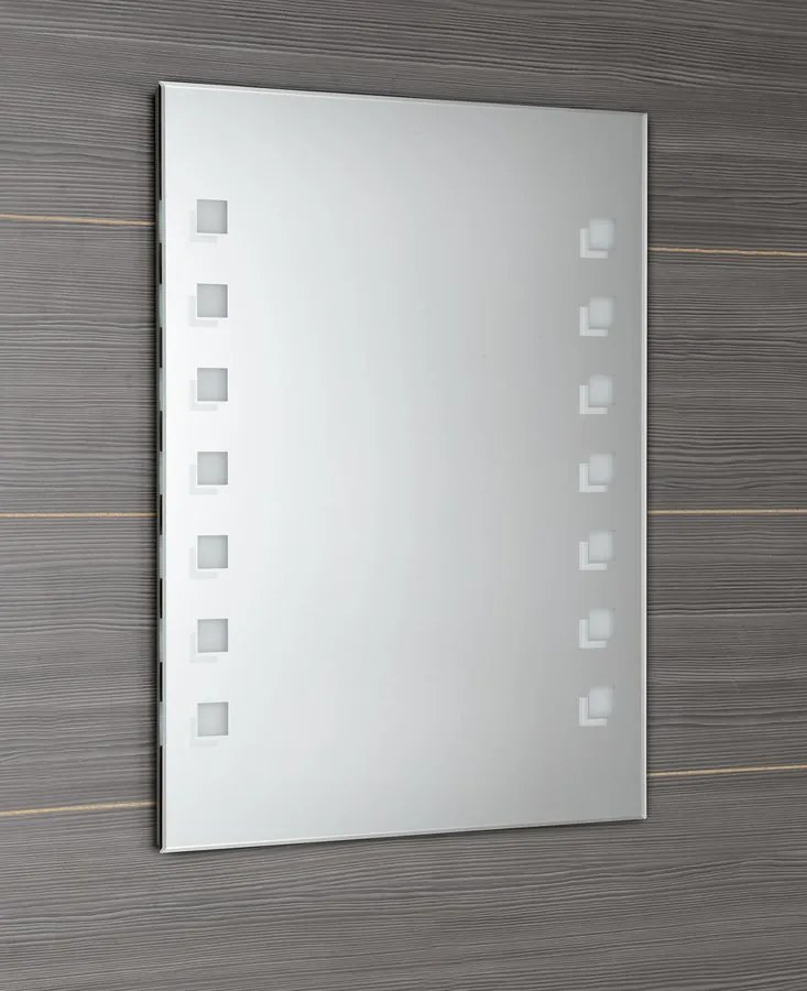 Aqualine Zrcadlo s LED osvětlením 60x80cm, kolíbkový vypínač