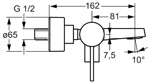 Hansa Vanová nástěnná baterie HANSALOFT 57702103