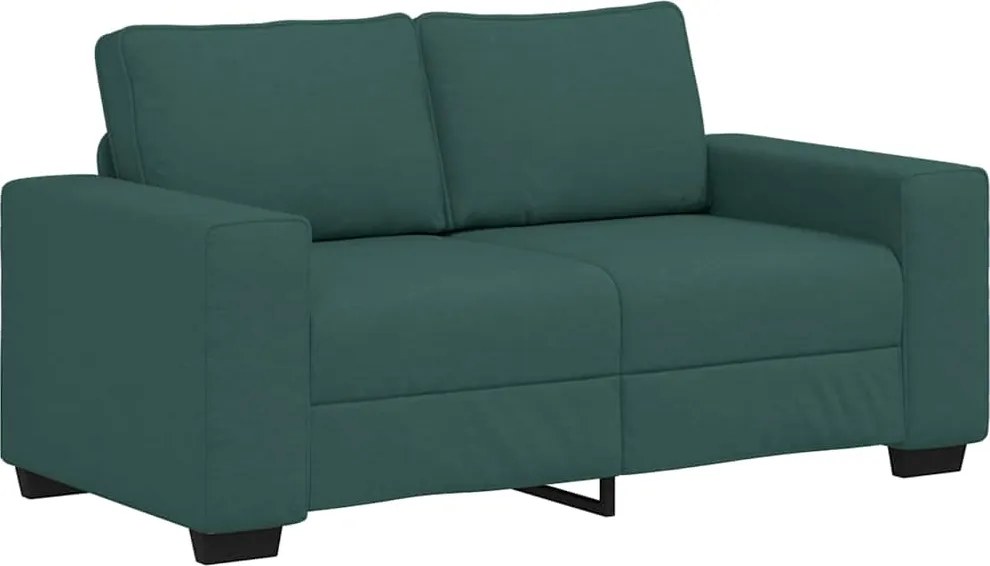2dílná sedací souprava s poduškami tmavě zelená textil 3324736