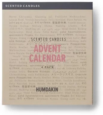 Vonné svíčky Advent Calendar - set 4 ks Humdakin