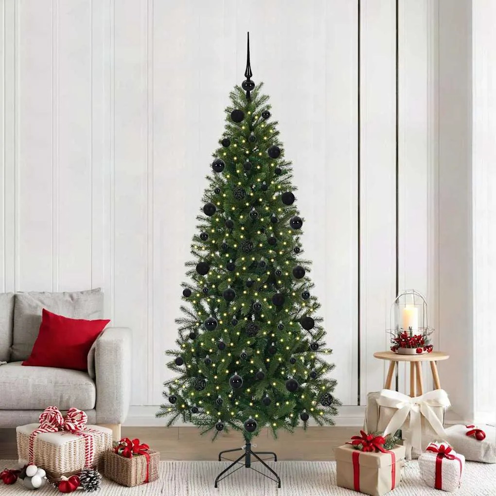 Umělý vánoční stromeček Zelená 210 cm PE a PVC 3397368