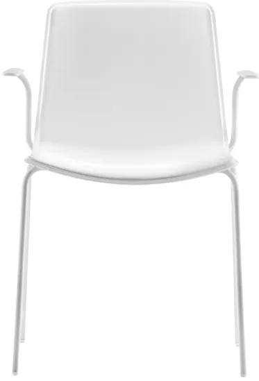 PEDRALI - Židle TWEET 895 DS s područkami - bílá
